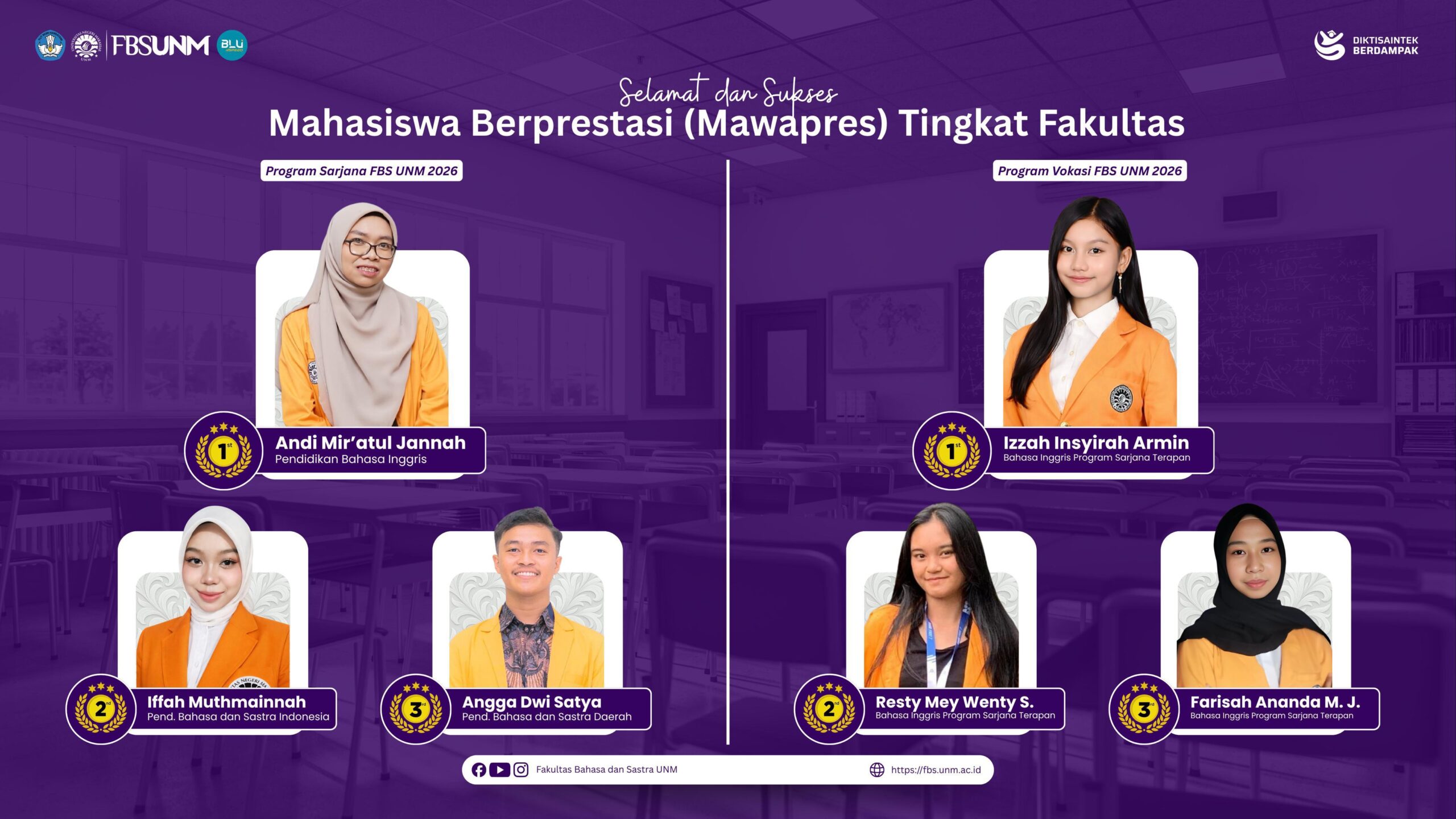 Hasil Grand Final Pilmapres FBS UNM: Andi Mir'atul Jannah sebagai ...
